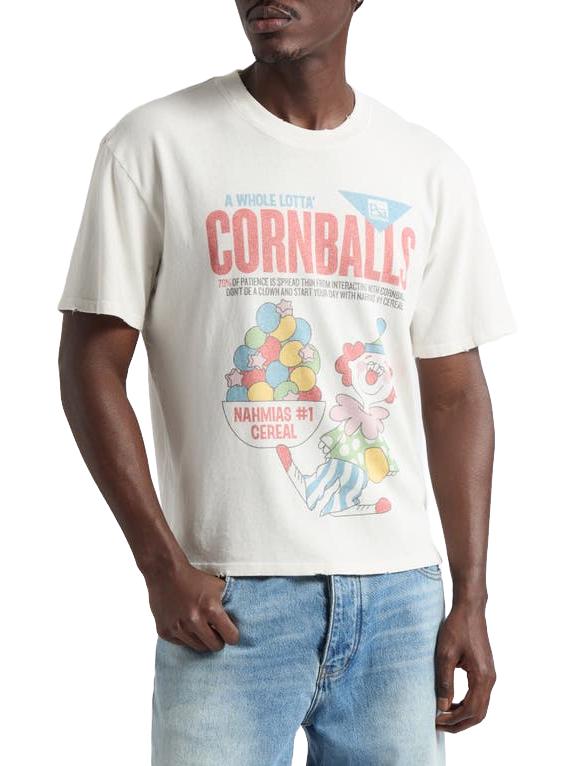 NAHMIAS cornballs boxy cotton graphic t-shirt